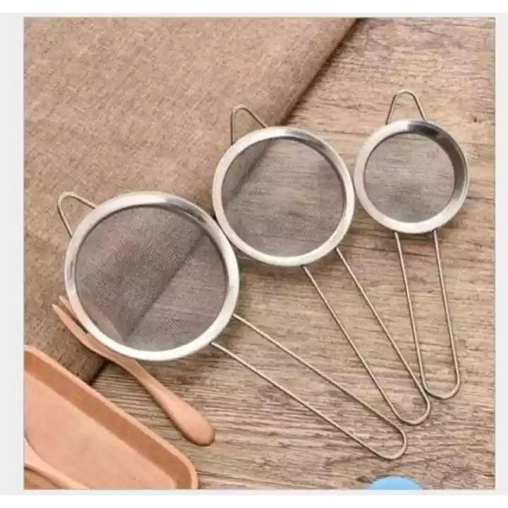 Premium Chakni/Tea Strainer/Fine Mesh Stainless Steel Strainers -3 Pcs ...