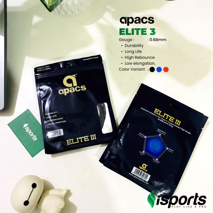 Badminton string Apacs Elite 3 Malaysia Imported- iSports | Daraz.com.bd