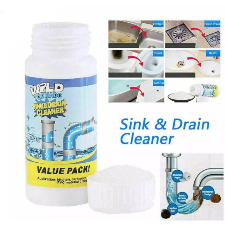 Powerful Drain Blockage Cleaner Sink Cleaner Powder, Drain Cleaner ...