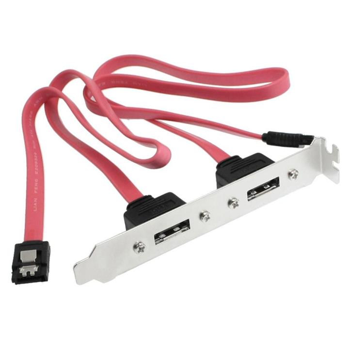 Dual Port SATA Serial ATA Cable to ESATA Bracket Adapter Cable | Daraz ...