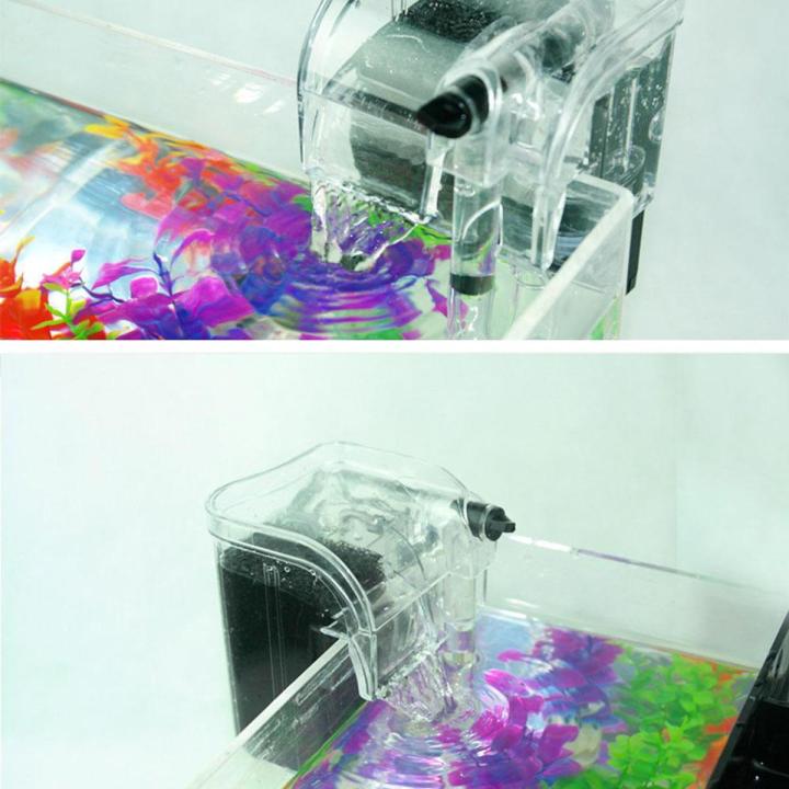 External Oxygen Pump Waterfall Filter for Fish Turtle Tank Aquarium 220 ...