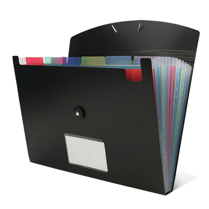 Accordian File Organizer 13 Pocket Expanding File Folder Plastic ...