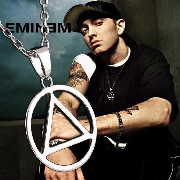 VisioN Shop Eminem Necklace Slim Shady Hip Hop Rapper Rock Popular Logo Symbol Silver Color Pendant Music Jewelry Men Fans Wholesale null Daraz .bd