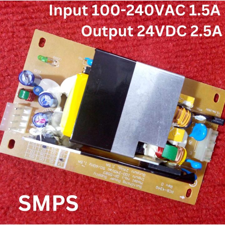 SMPS OP-5583 Input 100-240Vac 1.5A Output 24Vdc 2.5A DC Circuit ...