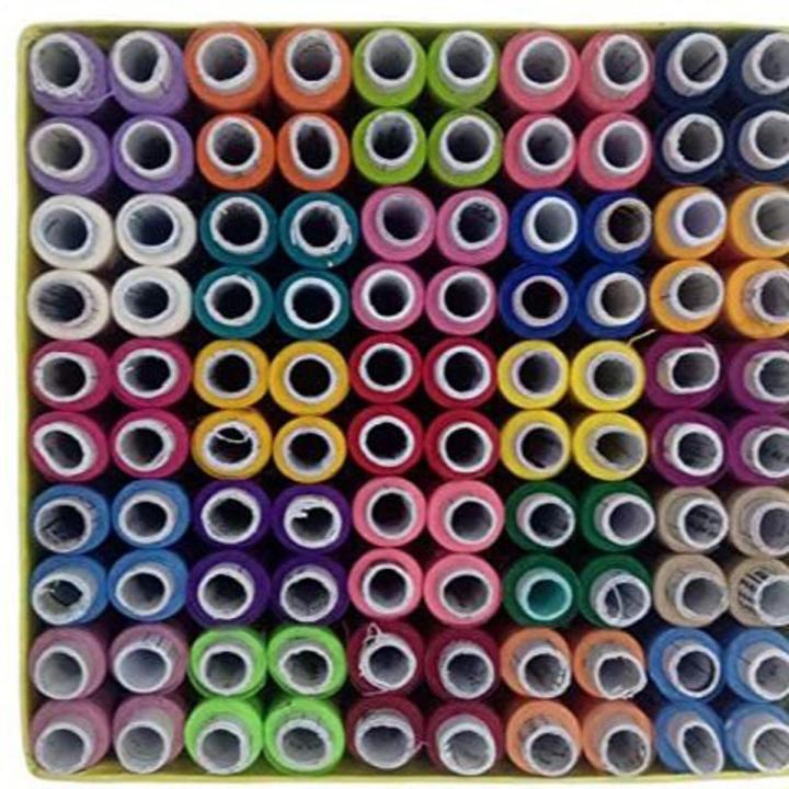 Sewing Thread Box 25 colors 100 tubes | Daraz.com.bd