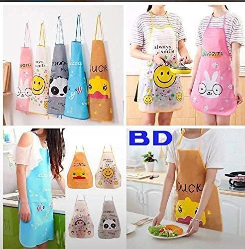 Cartoon animal PVC Waterproof Apron Kitchen Restaurant Cooking Bib ...
