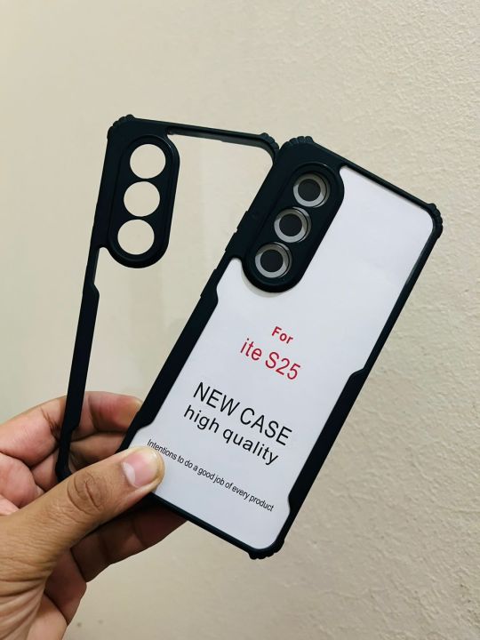 itel S25 Xundd Protective Airbag Bumper Transparent Back Side Clear ...