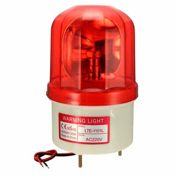 LED Warning Light Flashing Signal Tower Lamp AC 220V Red LTE1101L ...