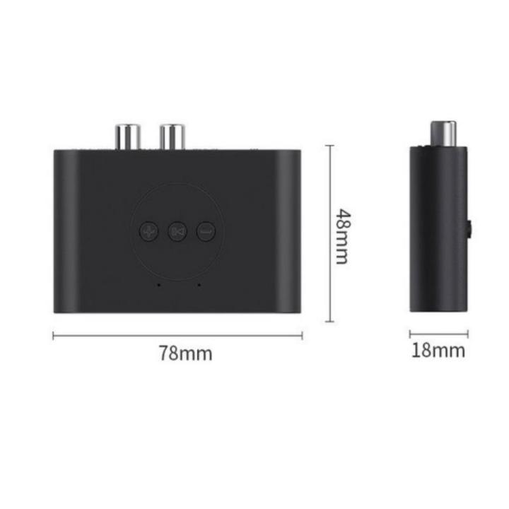 Bluetooth 5.0 Receiver Transmitter Wireless 3.5mm AUX NFC to 2 RCA Audio Adapter | Daraz.com.bd