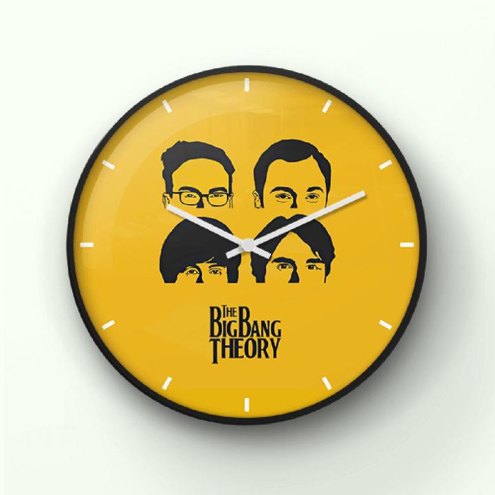 Paperboat The Big Bang Theory Yellow Wall Clock 10 Inch | Daraz.com.bd
