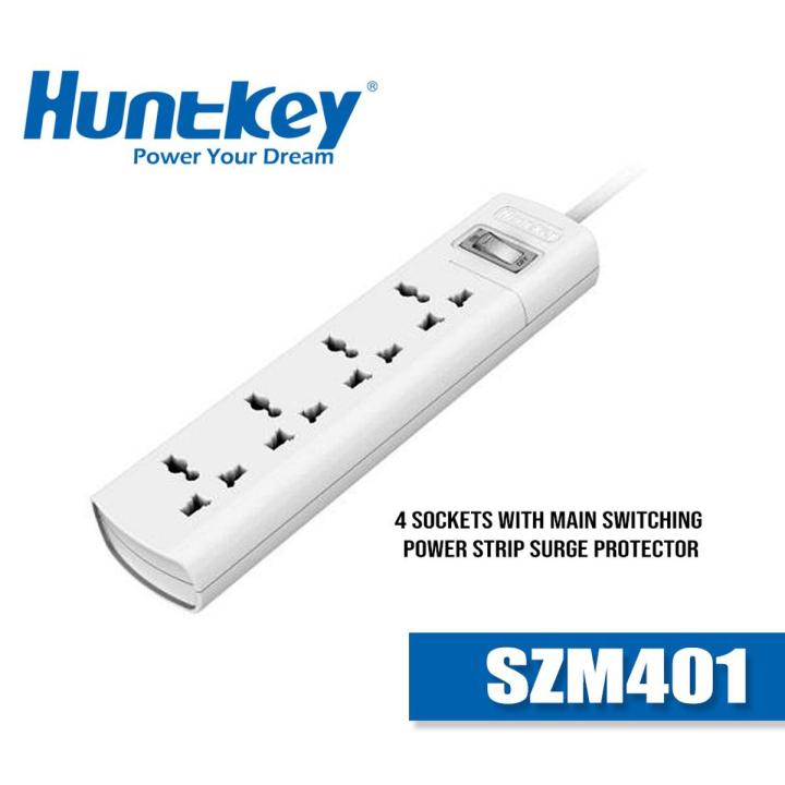 Huntkey SZM401(3-Y warranty) 4 Port Socket 2Core Cable Power Strip ...