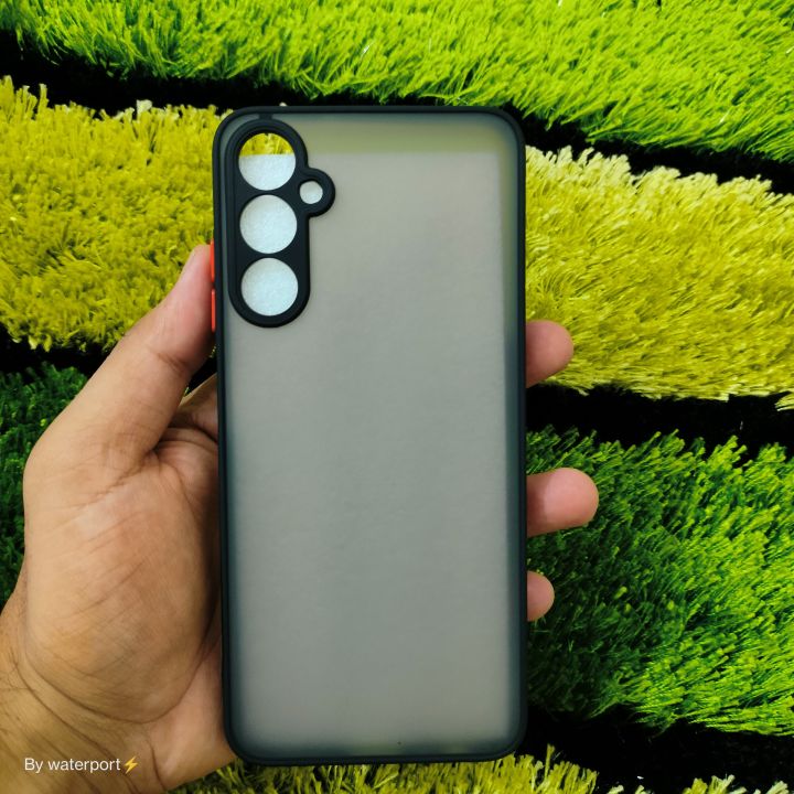 For Samsung Galaxy A05s Matte Finished Smoky Back Case Transparent ...