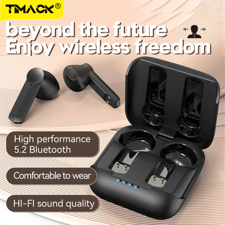 Timack® F2 Newest air buds TWS Bluetooth 5.2 Earphones Wireless Earbuds ...