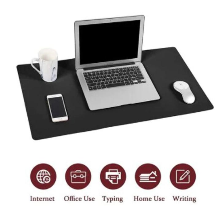 Mouse Pad Office Desk Mat Non-Slip PU Leather Desk Blotter Leather ...