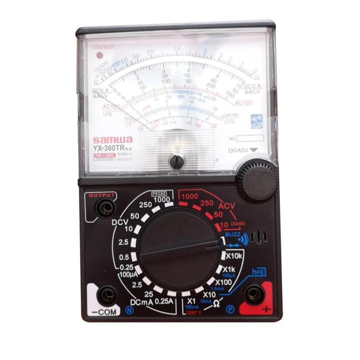 YX-360TRn Analog Multimeter Plastic Gauge DC Volt Ohm Current Testing ...