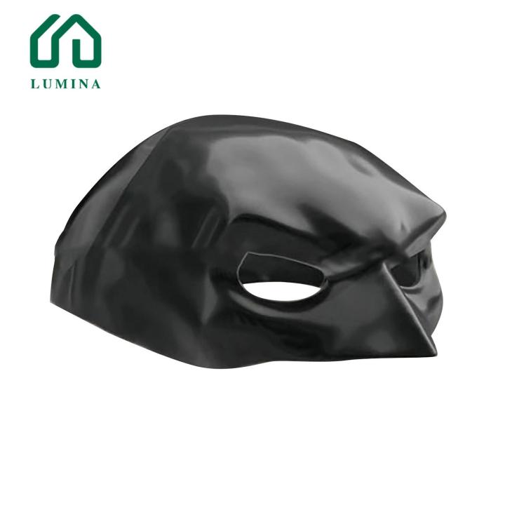 Lumina Pet Bat Mask Black Cat Halloween Half Face Mask with Ear Holes ...