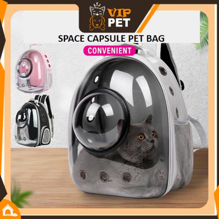 Premium Transparent Pet Carrier Travel Bag TYPE A /Cat Carrier Backpack ...