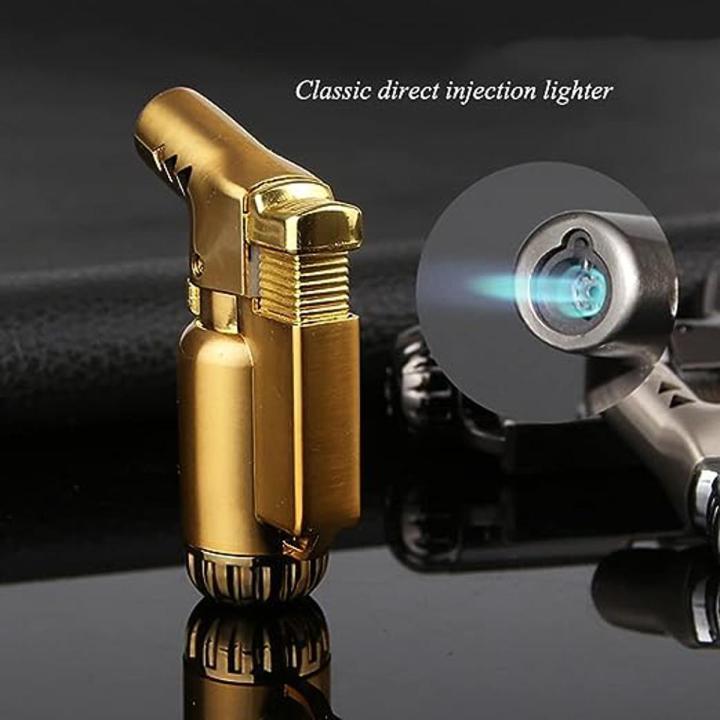 NEW Metal Butane Gas Jet Turbo Lighter Torch Spray Gun Cigar Lighter ...