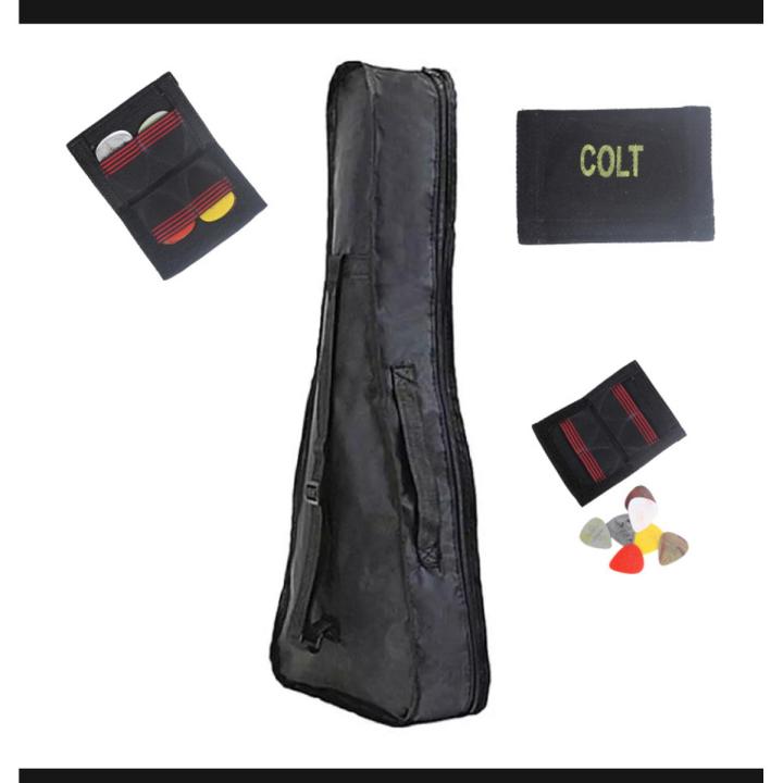Ukulele gig bag(for 21/24/26 inch)+Pick wallet+10 pieces pick | Daraz ...
