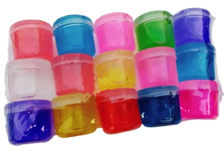 15 Piece Mini Slime in 1 Box, Crystal Mud Slime, Magnetic Polymer Clay ...