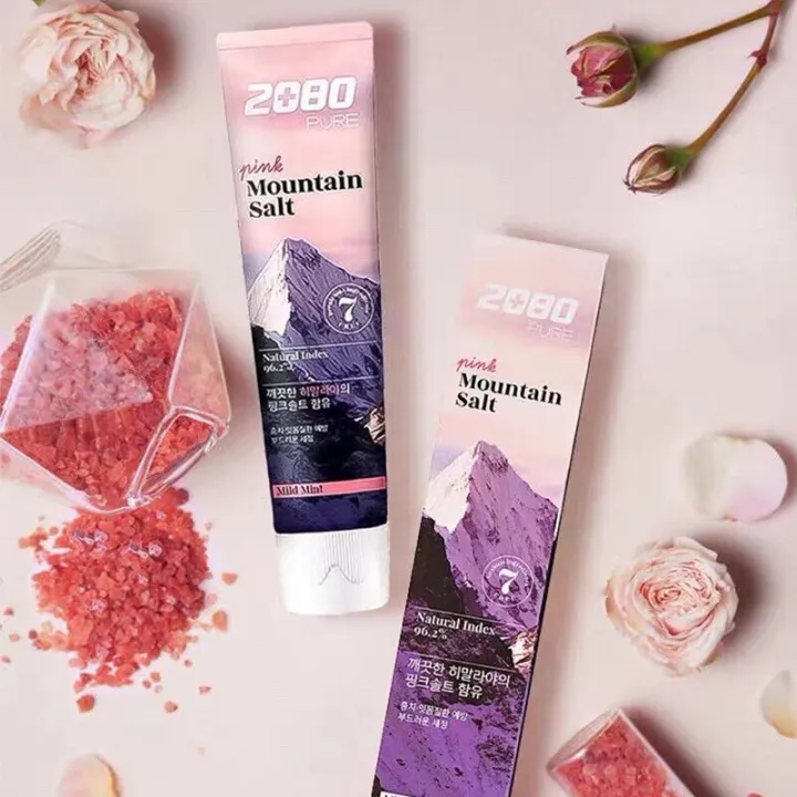 2080 PURE PINK MOUNTAIN SALT TOOTHPAST (MILD MINT) (KOREAN) - 120GM ...