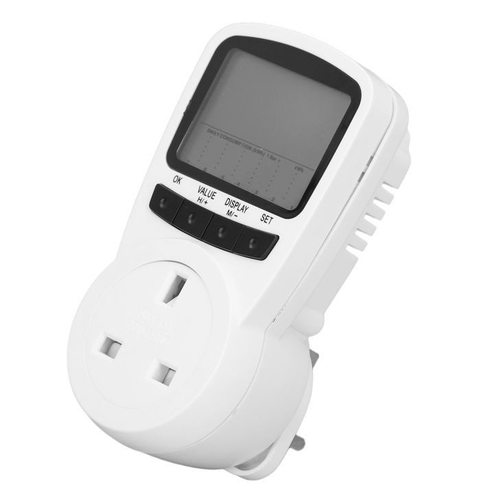 Electricity Usage Monitor Plug In Power Meter Uk Plug Electrical Power St Bd