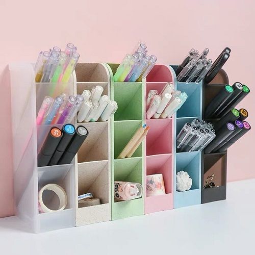 1Ps (6x4x8inch) Simple Pen Organizer Office Desk Organizer – Color as ...