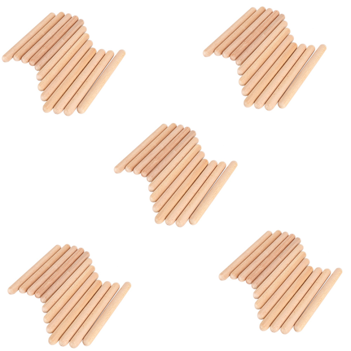 ICQURBT 30 Pairs Wood Claves Musical Percussion Instrument Rhythm ...
