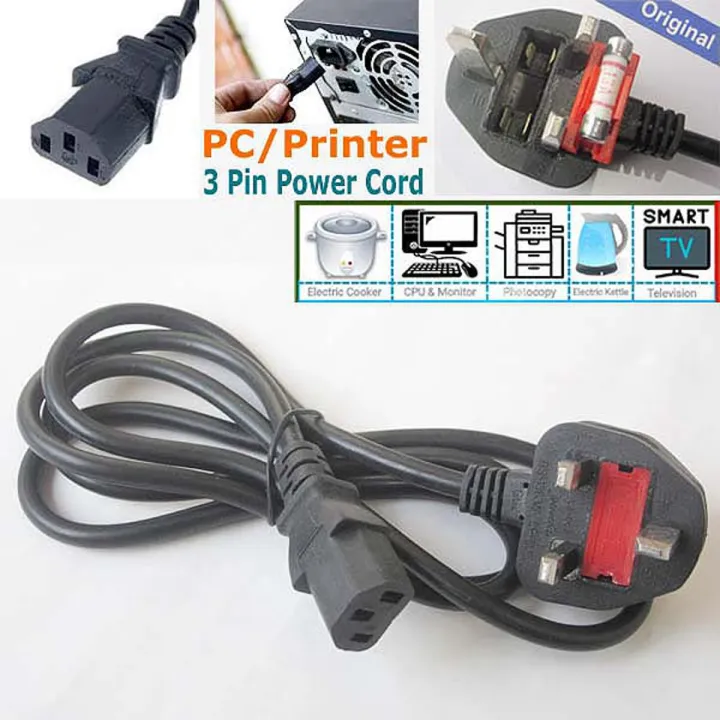 Computer Desktop Pc Power Supply Cable DC 3 Pin 1.5M Best Quality ...