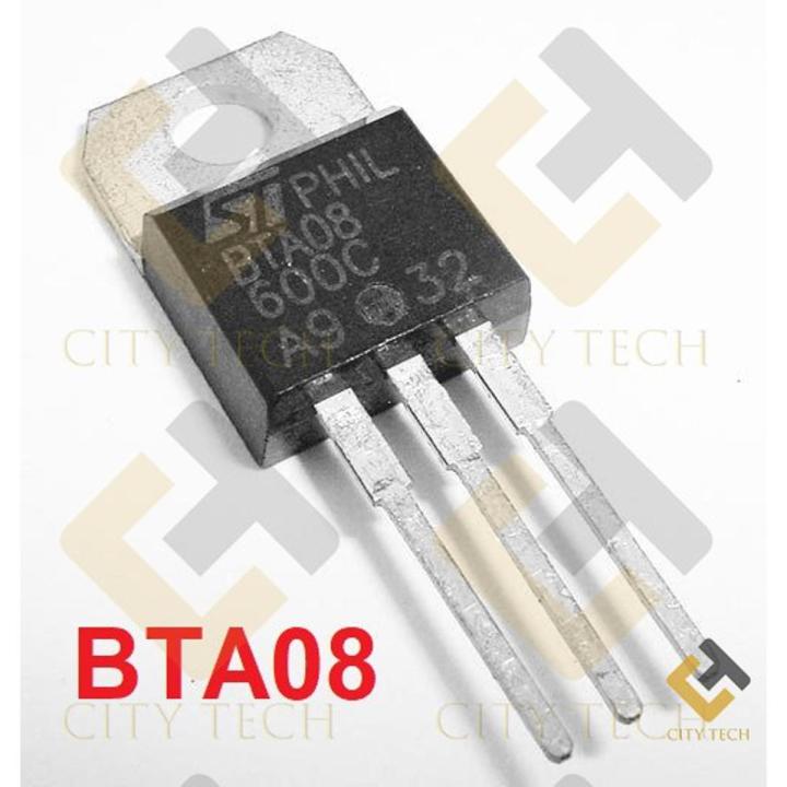 BTA08-600C BTA08600C BTA08 600C BTA08-600 8A 600V TRIAC Microelectronics TO-220 Package | Daraz ...