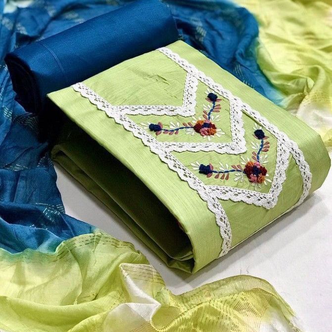 fashionable Lace Ari three pieces collection for women- Lemon - 3 Pice ...