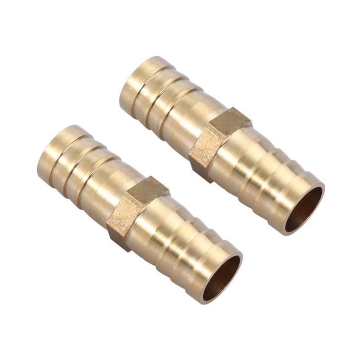 Brass Barbed Straight 2-Way Pipe Connector Tube Joiner Fitting 6/8/10 ...