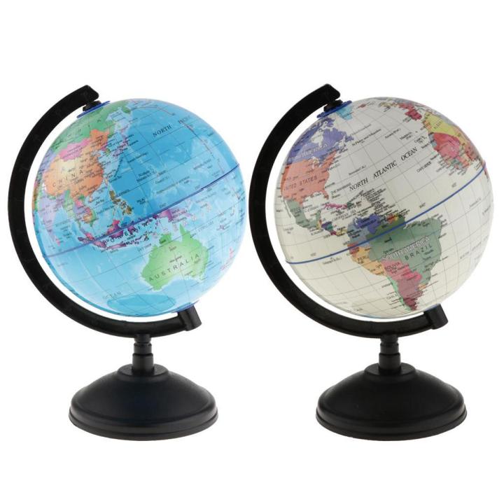 14cm Globe World Earth Atlas Map Ball &Swivel Stand Geography School ...