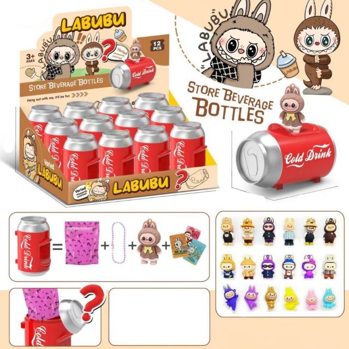 Fashion Rope Model Doll Stitch Soda Can Box Cards Coke Can Kuromi Box ...