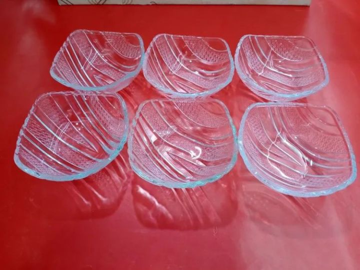 Crystal Glass Firni Set/Bati Set/Snack Bowl Set/Soup Set/Firni Bati Set ...
