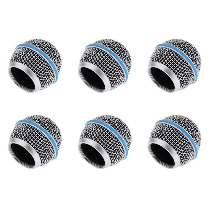 6X Replacement Blue Steel Mesh Microphone Grill Microphone Grille ...