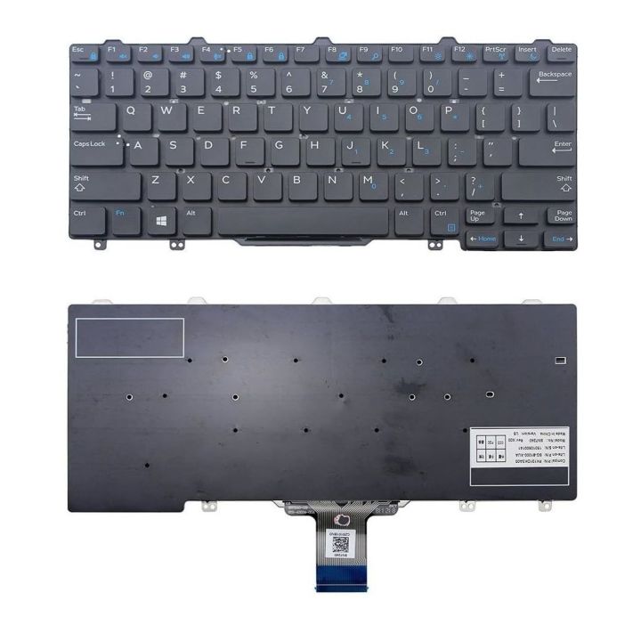 Laptop Keyboard For DeII Latitude E7250 E5270 E7270 US English Keyboard ...