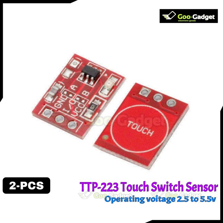2PCS-TTP223 Ultra Small Digital Touch Sensor, TTP223 Touch Key Switch Module Touch Button ...