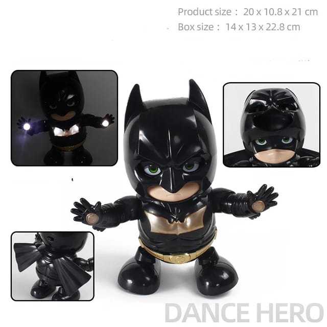 Robot Toy Dance Hero Action Figure Batman Hulk with LEM Dancing Light ...