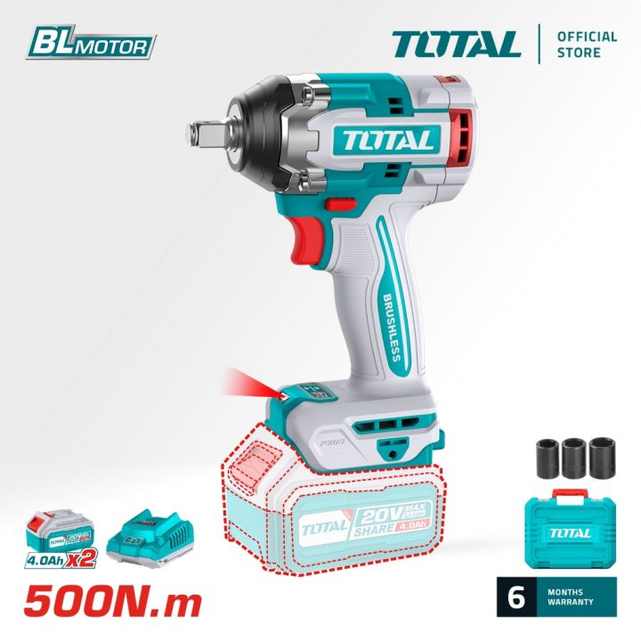 TOTAL Lithium-Ion Impact Wrench (20V) 4.A - Tiwli2050 | Daraz.com.bd