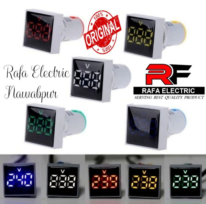 Digital Voltage Meter Ac60-500V Mini 22Mm Ad16 Ac Voltage Panel Meter ...