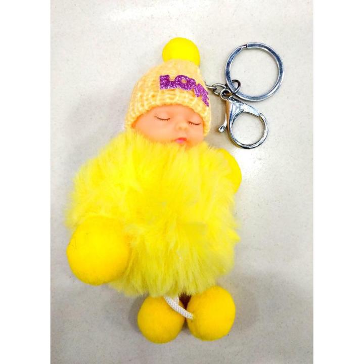 Doll Shape Sleeping doll Key Ring _ Woolen | Daraz.com.bd