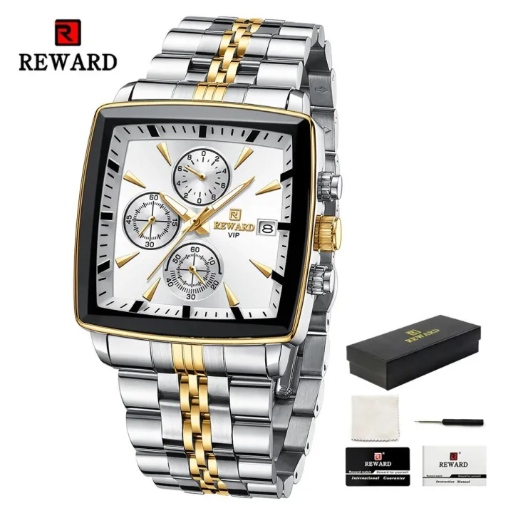 REWARD VIP Mens Watches Waterproof Luminous Sport Watches for Man ...