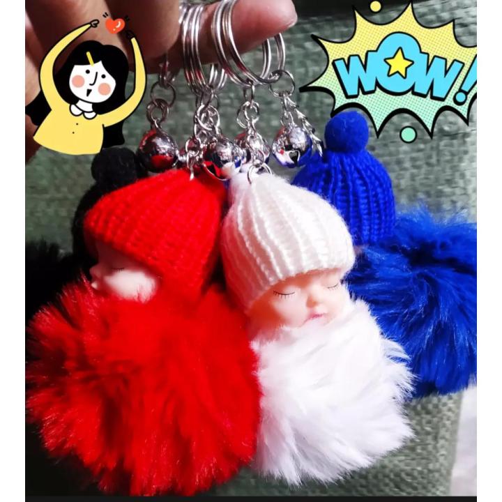 Doll Shape Sleeping woll doll Key Ring | Daraz.com.bd