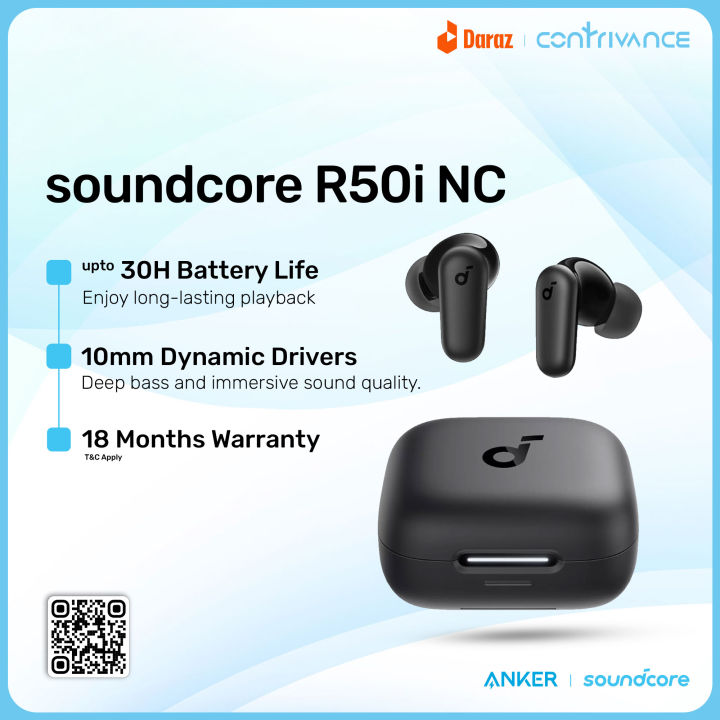 Anker Soundcore R50i NC True Wireless Earbuds With 42dB ANC, 45H ...