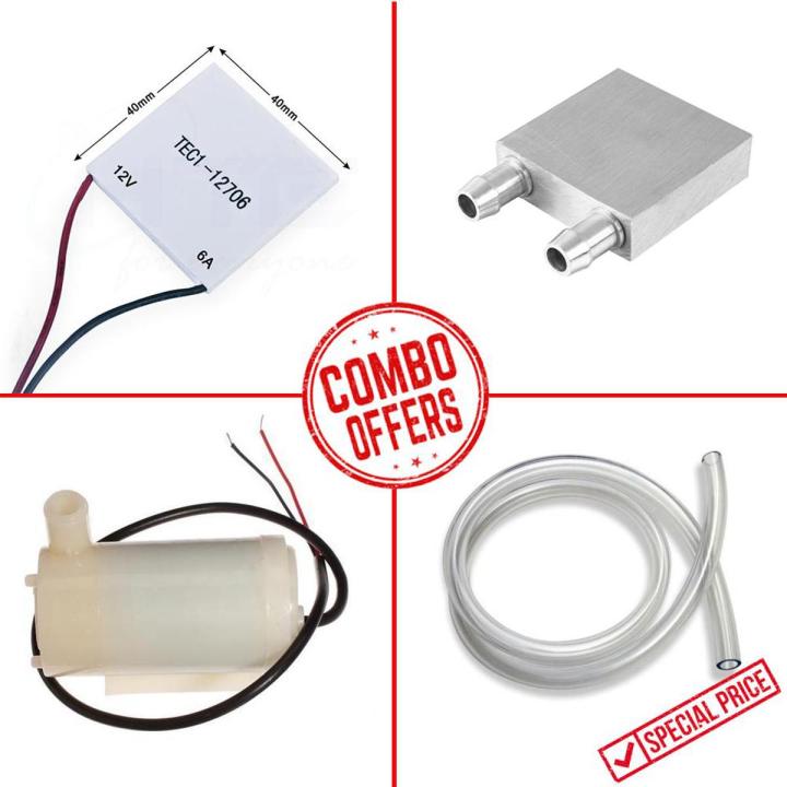 Peltier Module Thermoelectric Cooler TEC1-12706 Aluminum Water Cooling ...