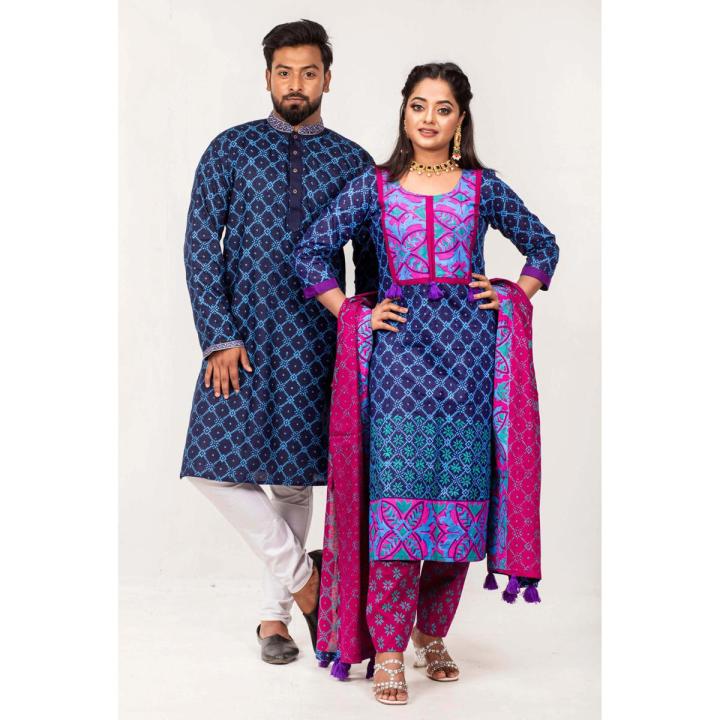 Eid collection Couple set Family set Matching dress men & women ...