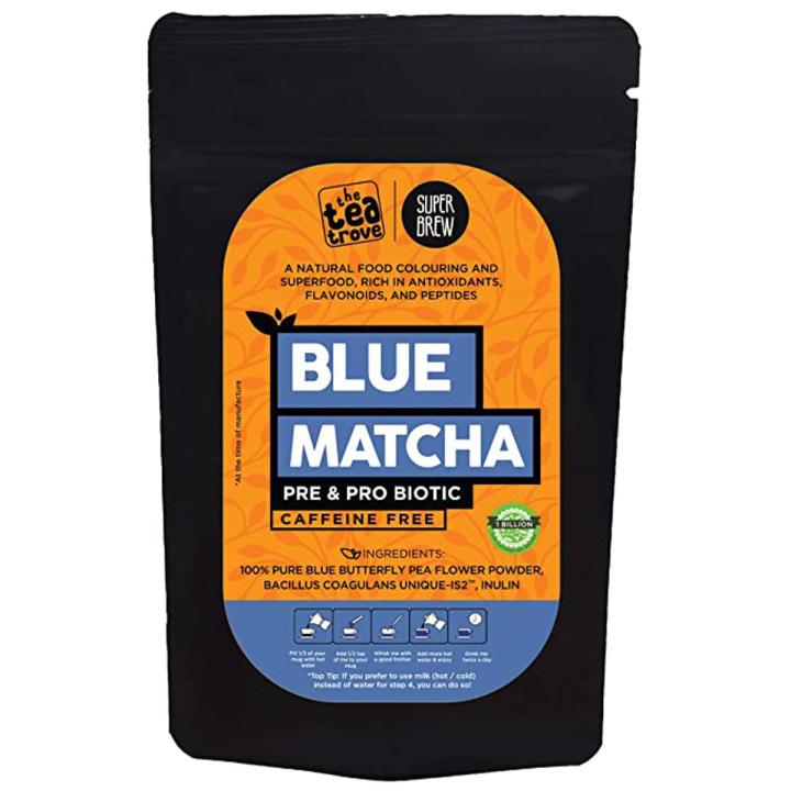 The Tea Trove Superbrew Probiotic Blue Matcha (30 gm) Blue Butterfly ...