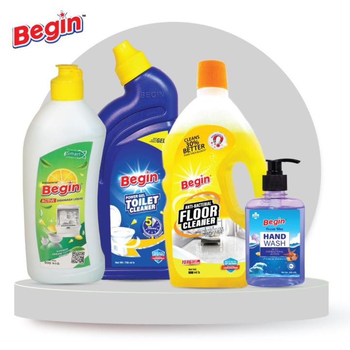 Begin Combo Pack (Begin Toilet Cleaner -500 ml + Begin Floor Cleaner ...