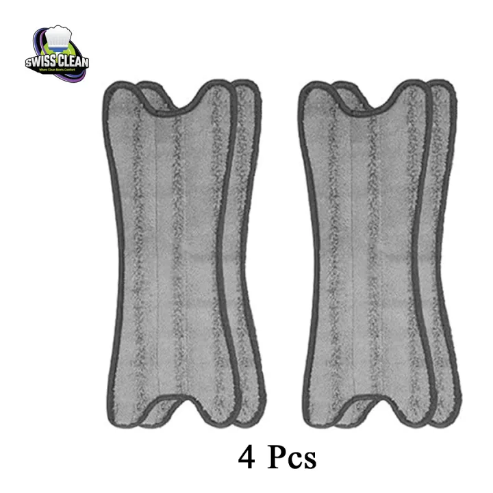 4pcs X‑Mop Pad Refill Set– Microfiber Reusable Floor Mop Replacement ...